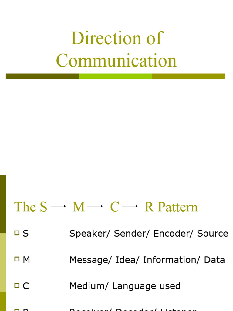 Direction of Communication | PDF