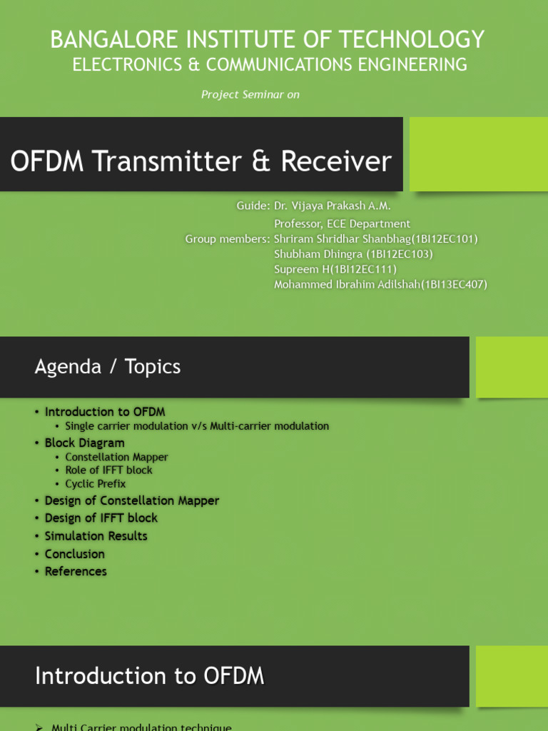 Ofdm And Cyclic Prefix Pdf Orthogonal Frequency Division Multiplexing Modulation
