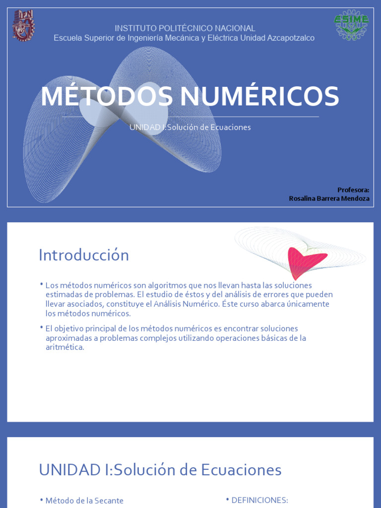 Met Num Unid 1 Tangente | PDF | Métodos y materiales de enseñanza | Informática