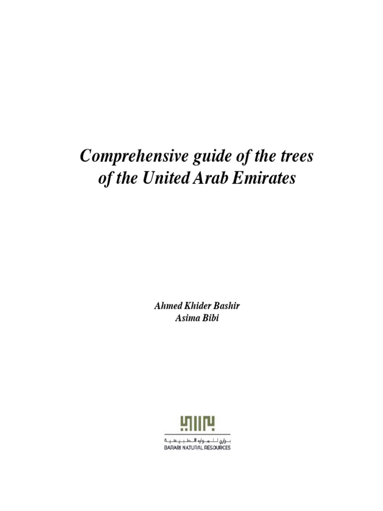 Comprehensive Guide of The Trees of The United Arab Emirates | PDF ...