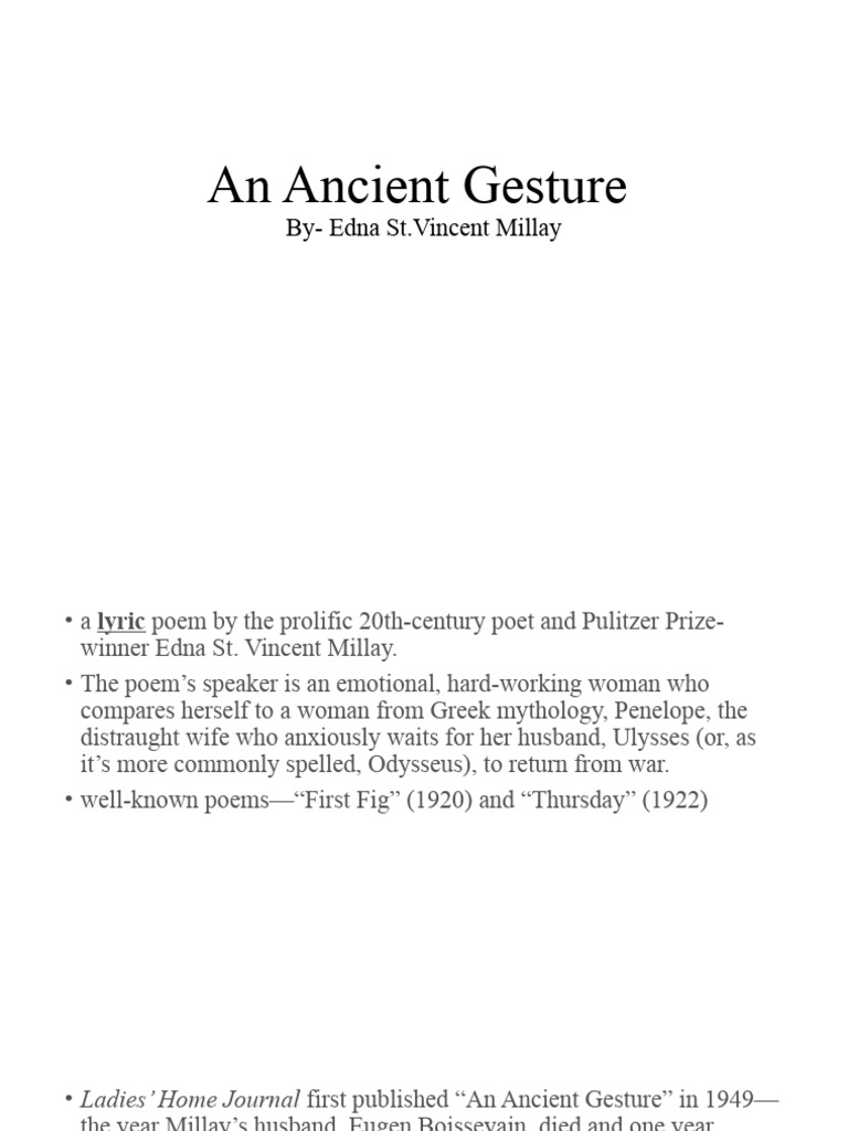 An Ancient Gesture | PDF