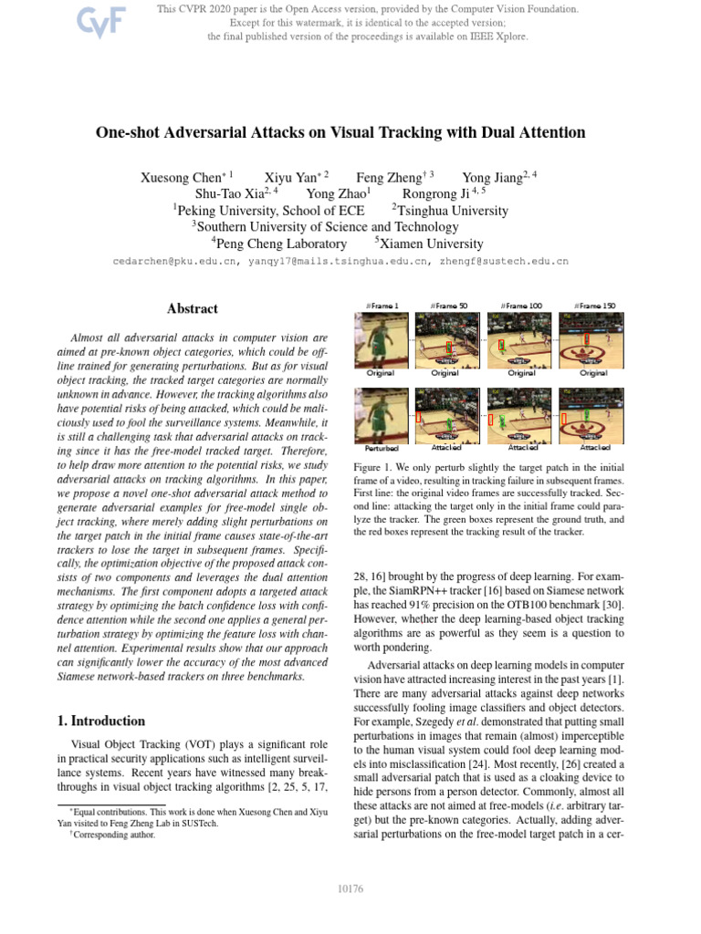 Chen One-Shot Adversarial Attacks On Visual Tracking With Dual ... Chen One-Shot Adversarial Attacks On Visual Tracking With Dual ...