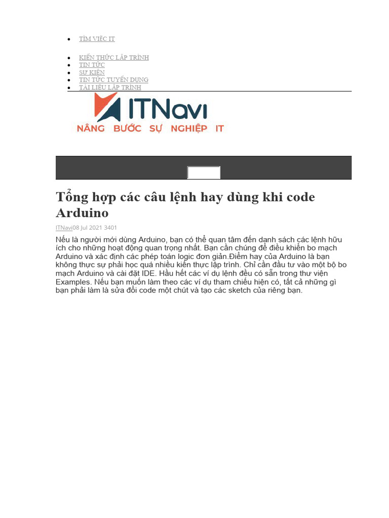 Tap Lenh Hay Dung | PDF