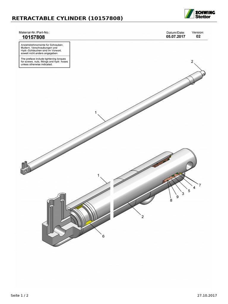 Retractable Cylinder Front | PDF