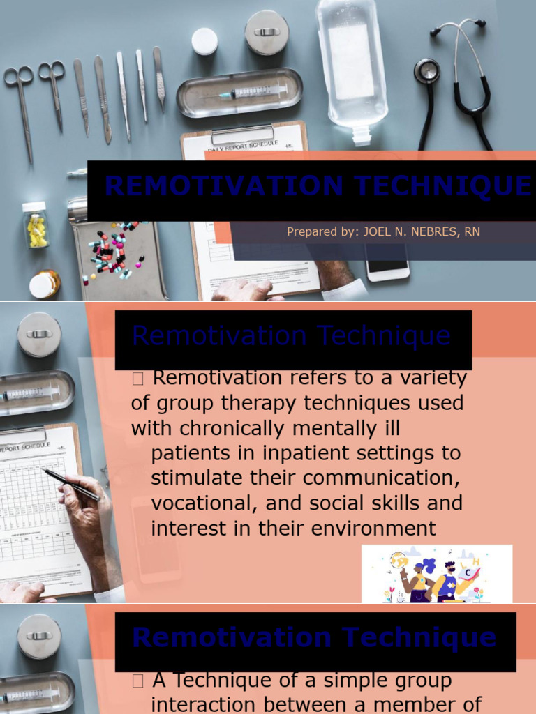 Remotivation Technique 1 | PDF | Psychotherapy | Patient