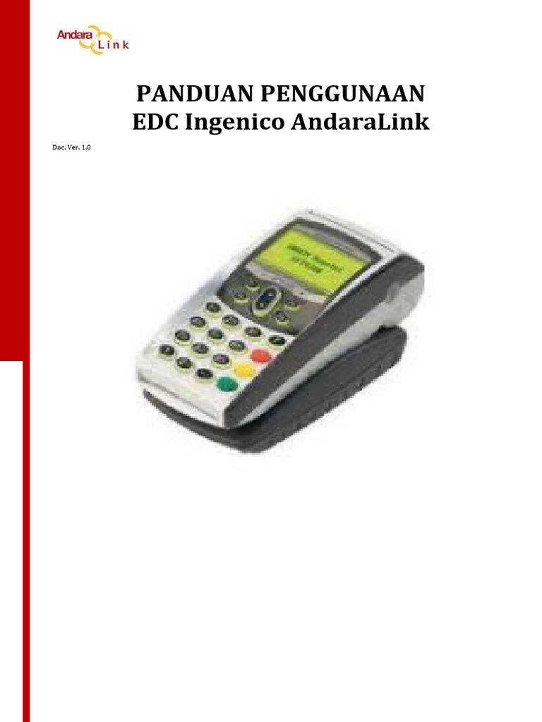 Panduan Penggunaan EDC Ingenico AndaraLink - 26aug2011 - Chaca | PDF