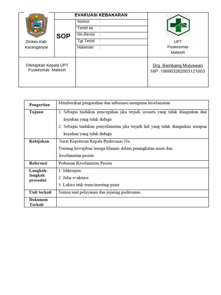 SOP Safety Briefing | PDF