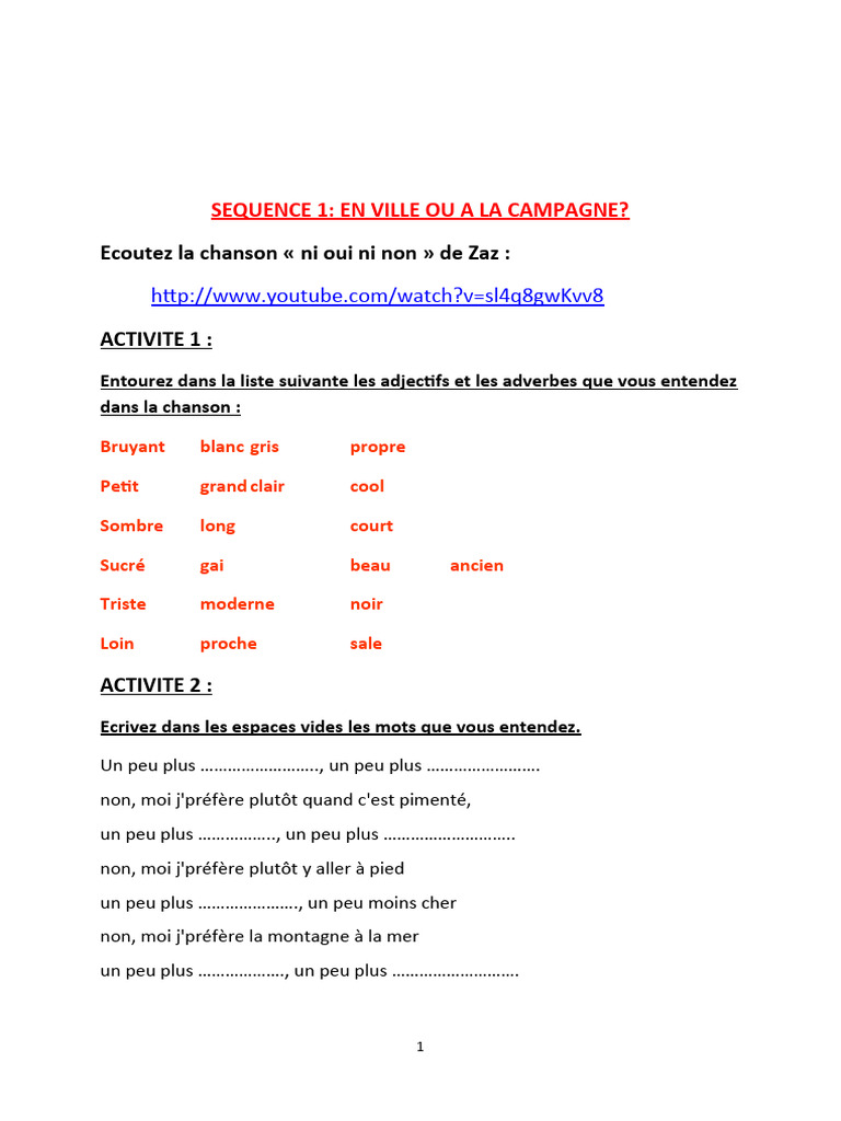 SEQUENCES | PDF | Linguistique