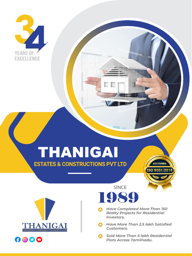 Thanigai Broucher - Compressed | PDF | Joint Venture | Investing