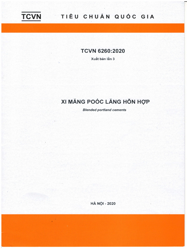 TCVN 6260.2020-Xi Măng Pooc Lăng Hỗn Hợp | PDF