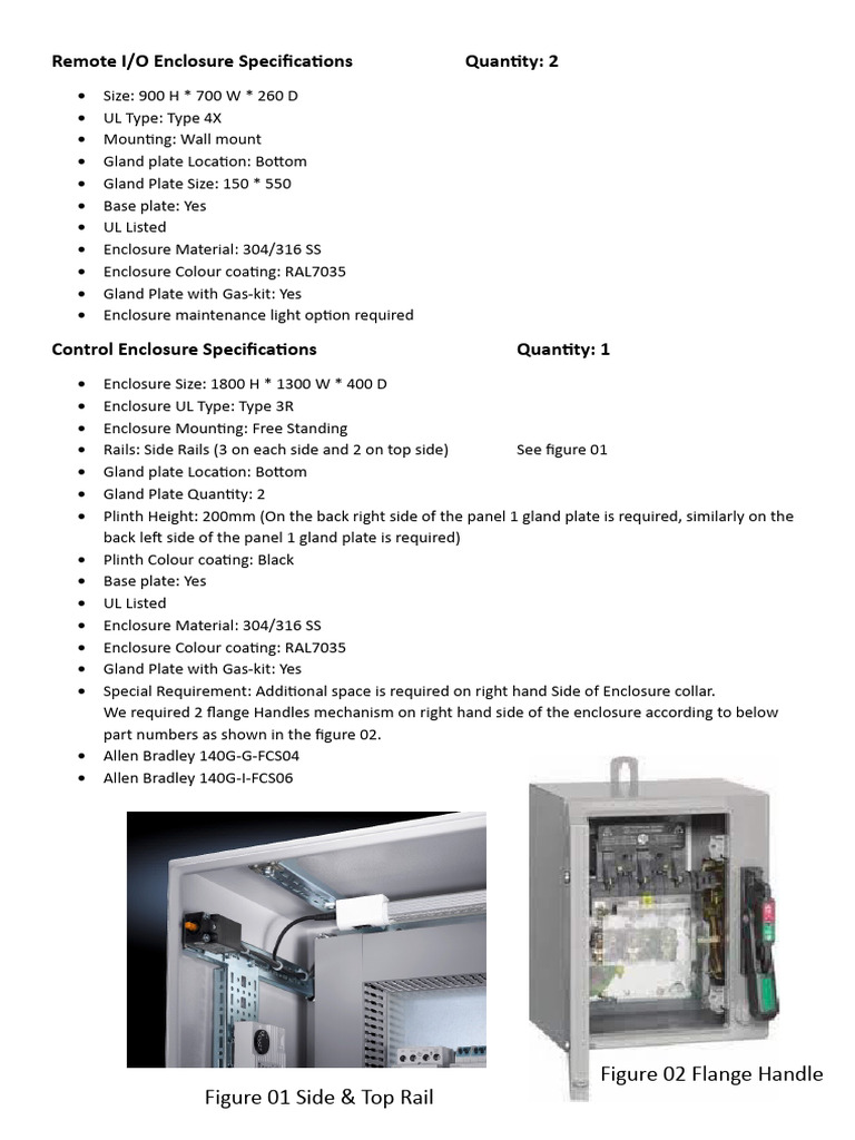 Electrical Enclosure Specifications | PDF