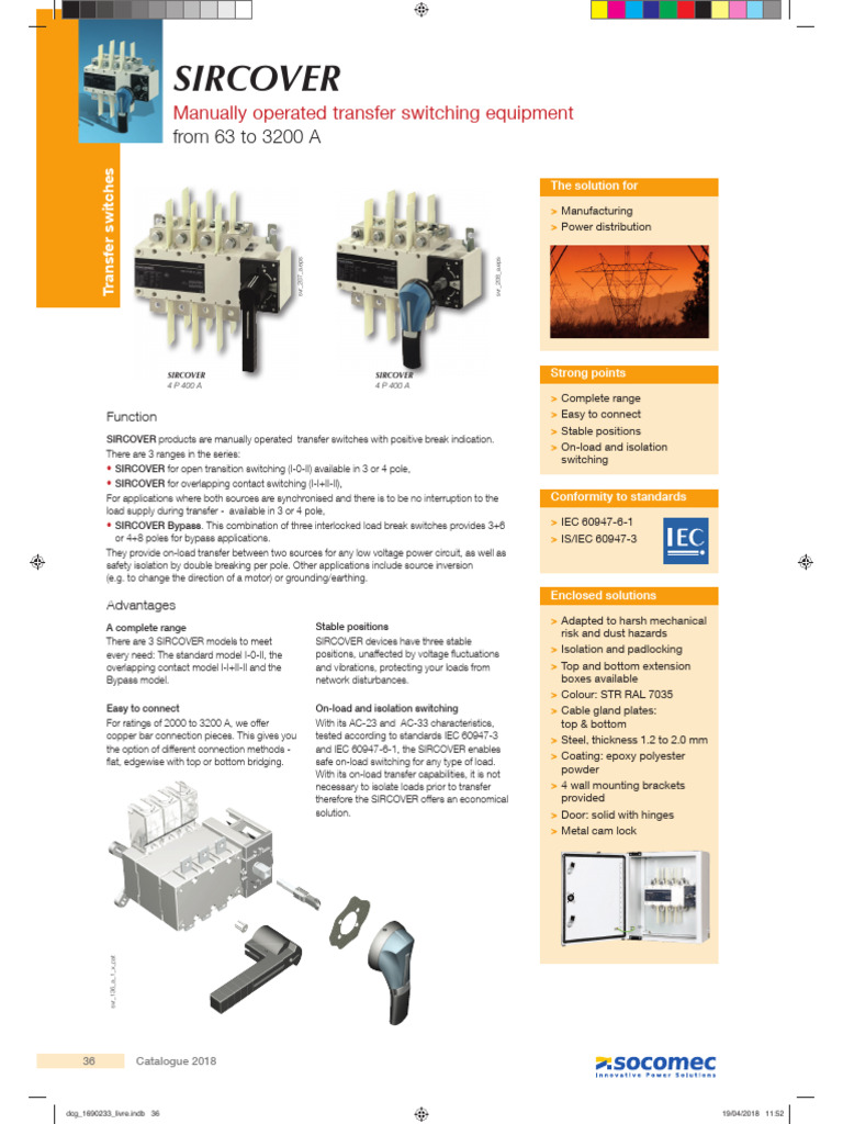 SIRCOVER | PDF | Switch | Electrical Engineering