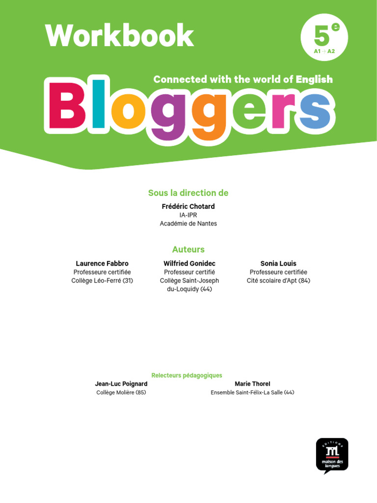 WB Anglais Bloggers | PDF