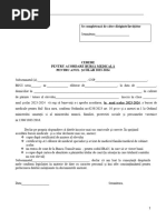 Cerere Retragere Ora Religie | PDF