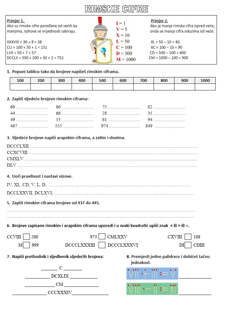 Rimski Brojevi 3 | PDF