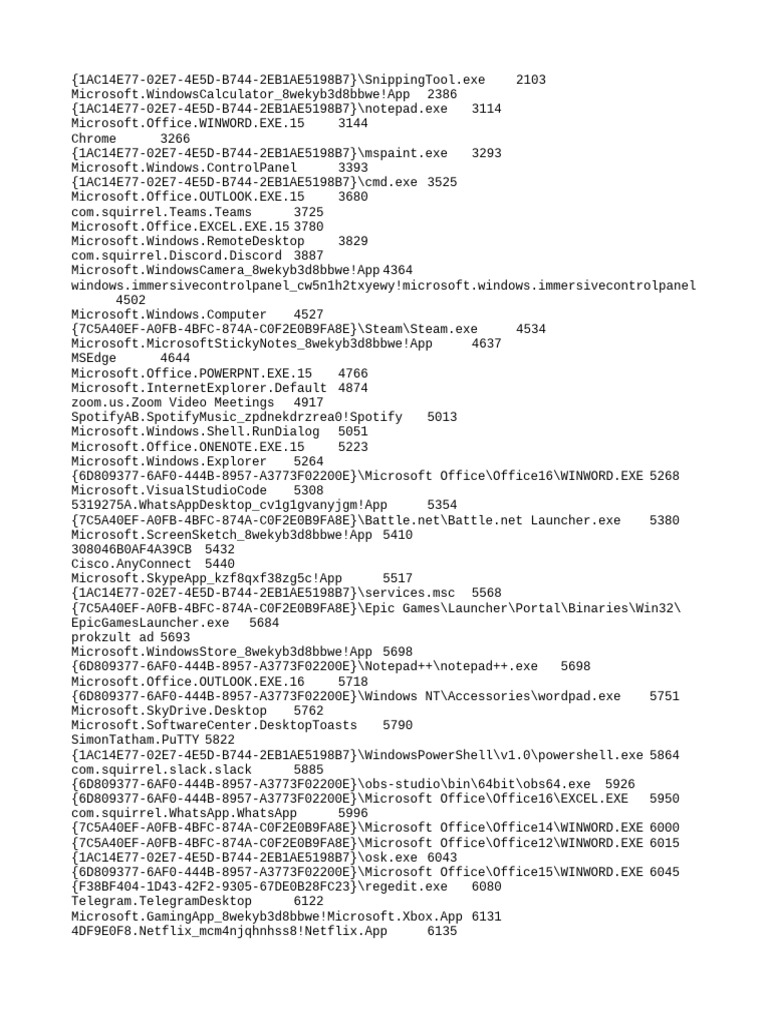 Windows Application List Overview | PDF | Adobe Photoshop | Microsoft ...