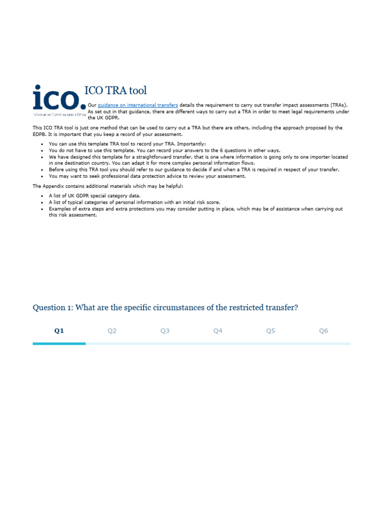 Transfer Risk Assessments Tool 20221117 | PDF | Risk | Information