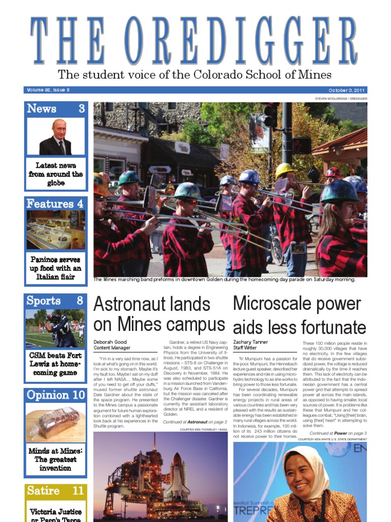 The Oredigger Issue 5 - October 3, 2011 | PDF | Nature