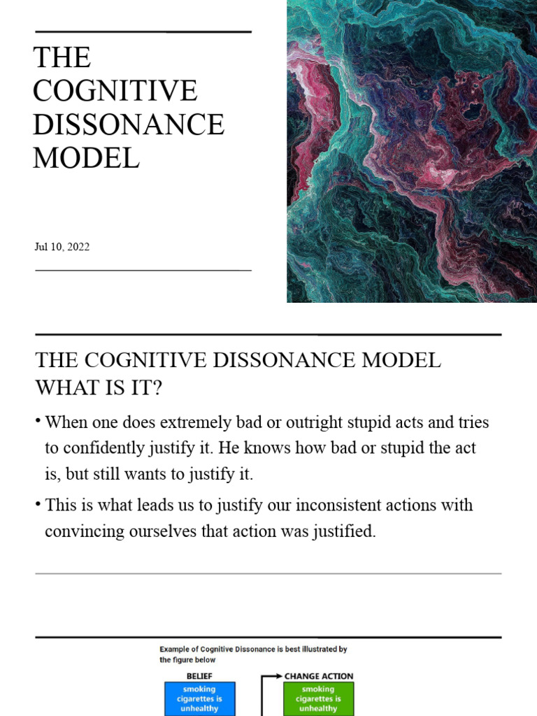 The Cognitive Dissonance Model | PDF | Lifestyle