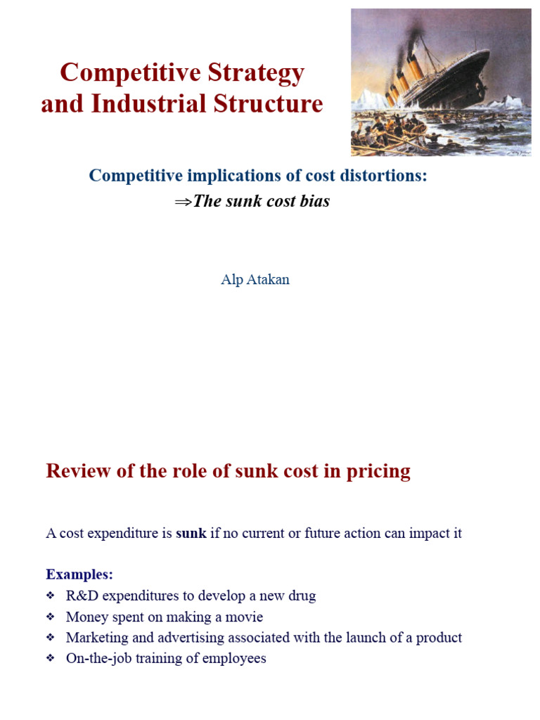 Sunk Cost Fallacy | PDF | Demand | Profit (Economics)
