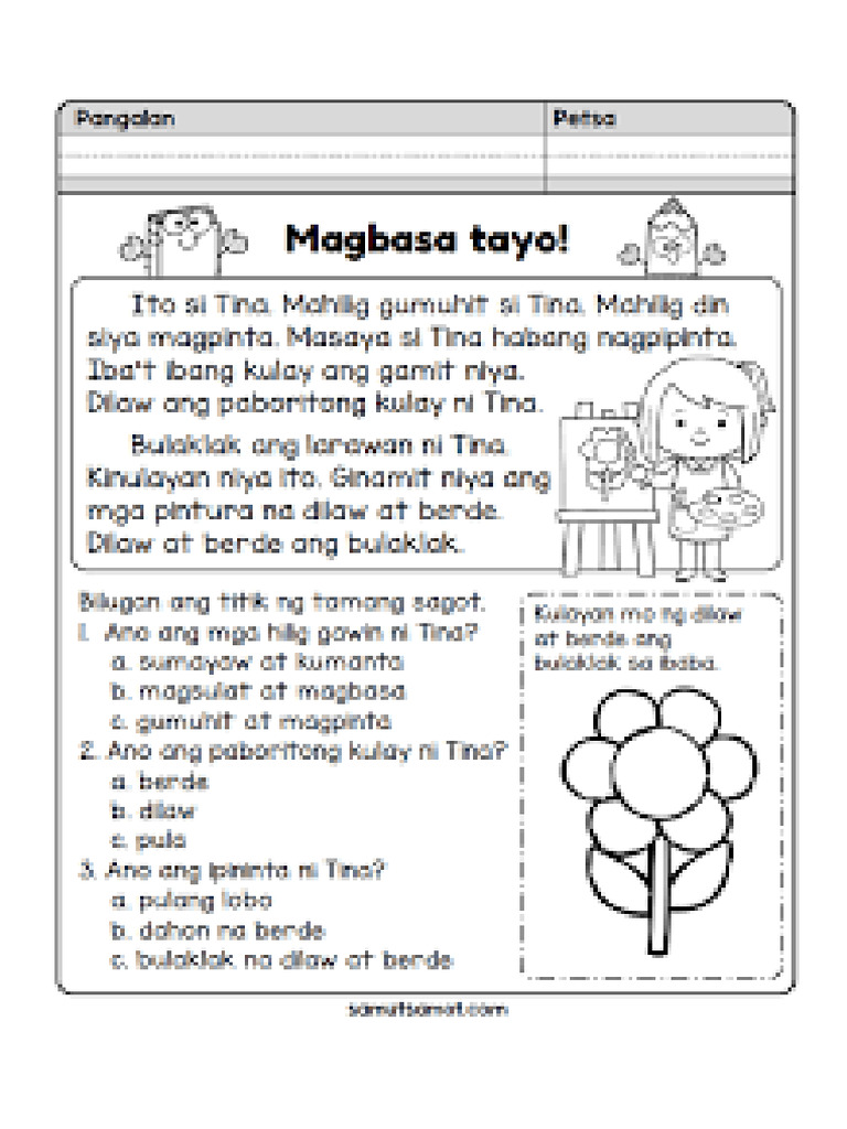 Grade 1 Story With Picz | PDF