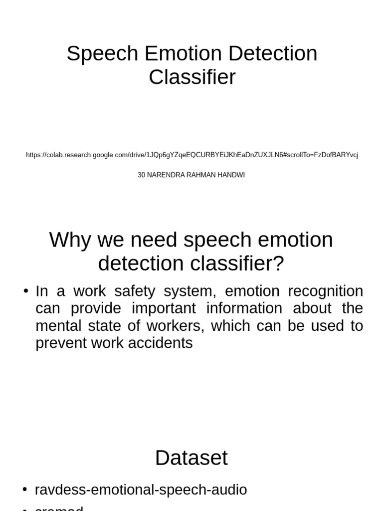 Speech Emotion Detection Cnn Algorithm Pdf Artificial Neural Network Systems Science