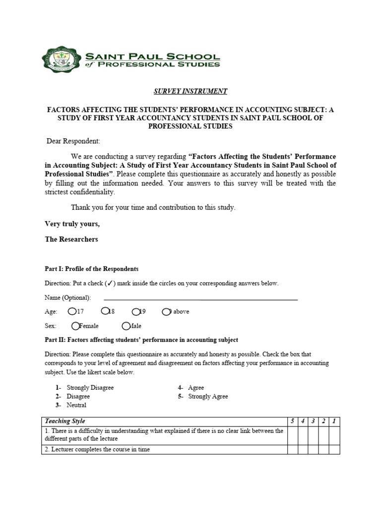 Survey Ques | Download Free PDF | Questionnaire | English Language