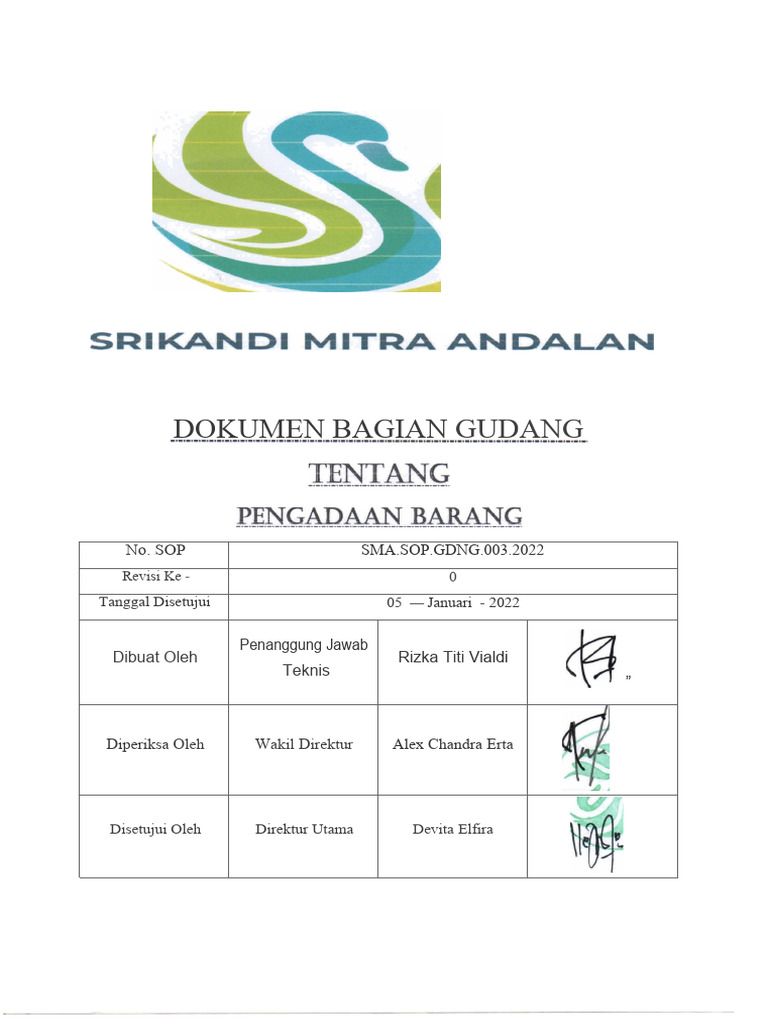 4.13 SOP Pembelian | PDF