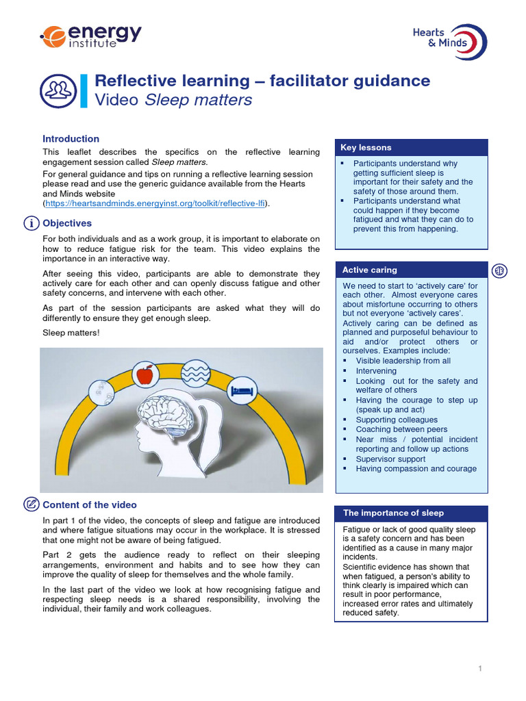 Sleep Matters | PDF | Sleep | Learning