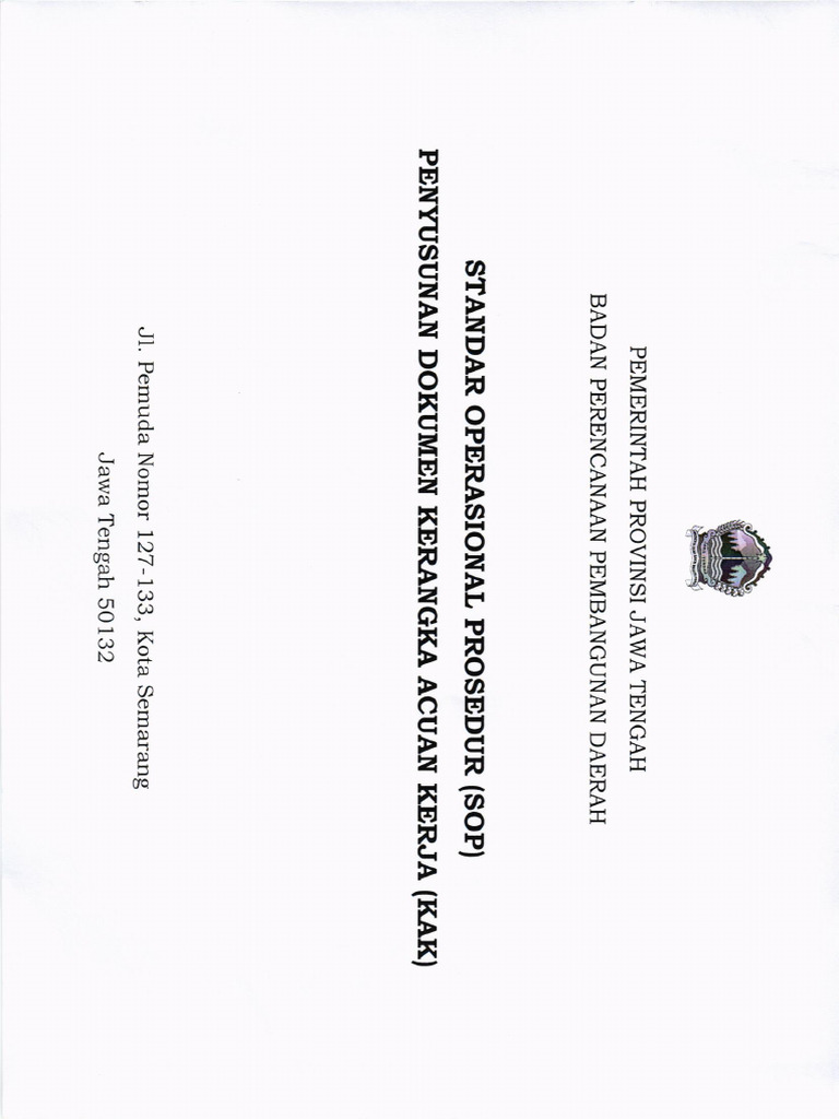 Sop Penyusunan Kak Pdf