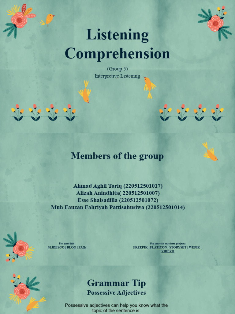 Interpretive Listening Group 5 | PDF | Planets | Solar System