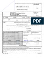Authorized Release Certificate: Faa Form 8130-3, Airworthiness Approval ...