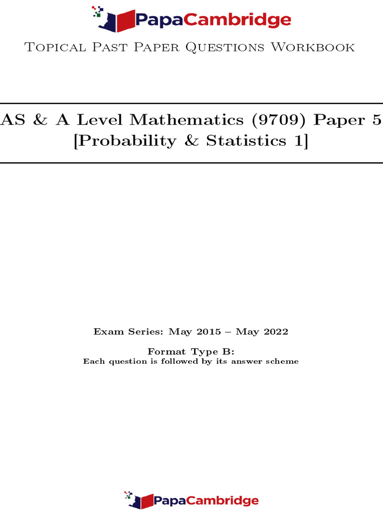 Maths 9709 Paper 5 Format 2 - Permutations and Combinations | PDF ...