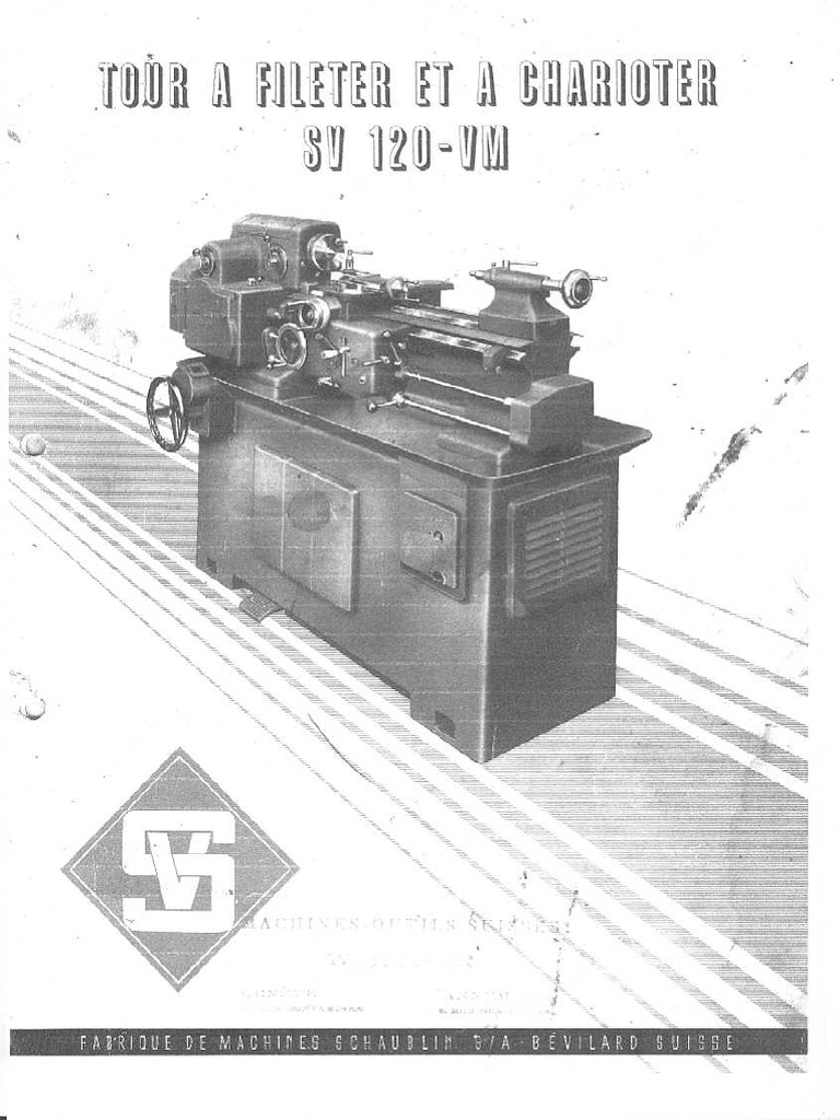 Schaublin SV 120-VM FR | PDF