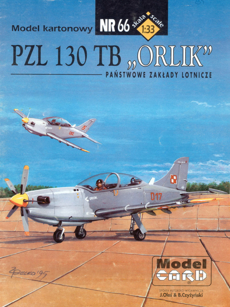 Model Card 066 PZL 130 TB Orlik | PDF