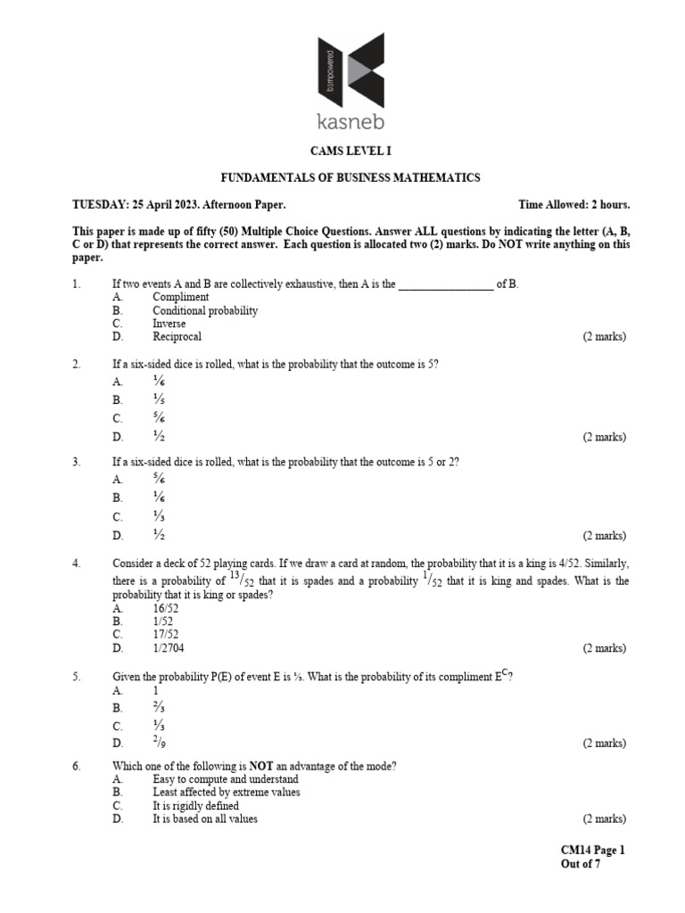 Fundamentals of Business Maths | PDF | Median | Mathematics