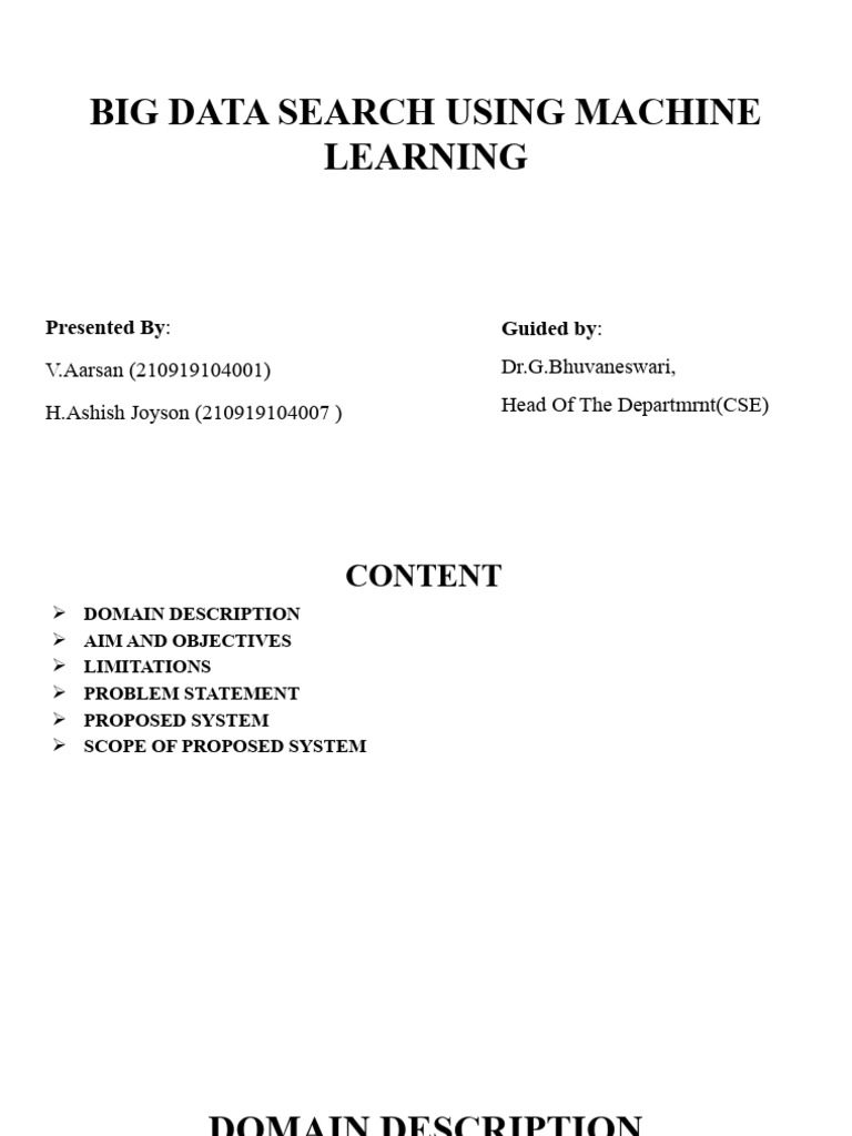 Big Data Searching FIRST Review | PDF | Information Retrieval | Data Big Data Searching FIRST Review | PDF | Information Retrieval | Data