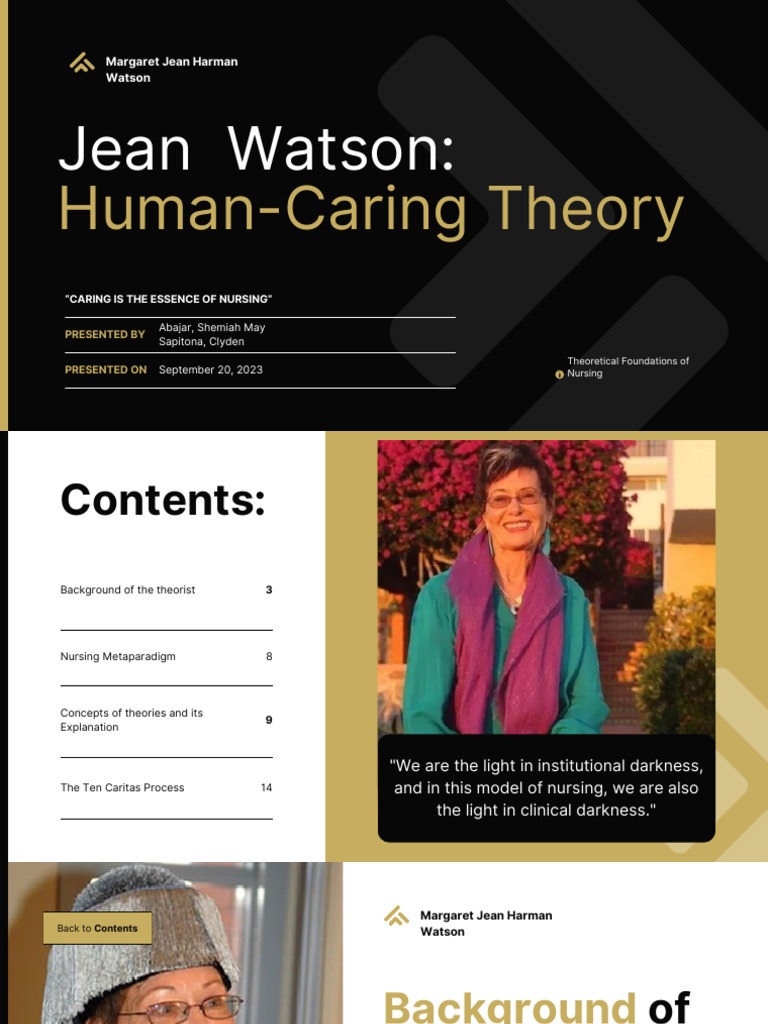 Jean Watson Theory | PDF | Nursing | Cognition