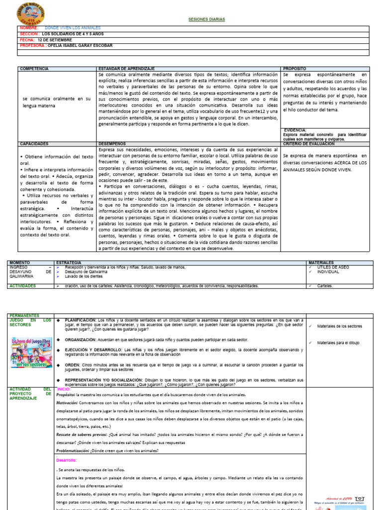 Donde Viven Los Animales | PDF