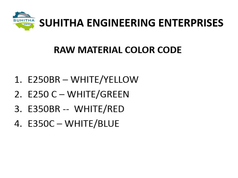 Material Color Code | PDF