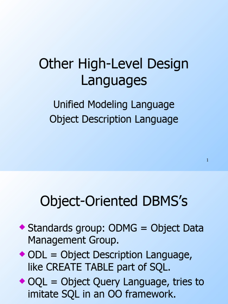 Uml Odl | PDF | Class (Computer Programming) | Inheritance (Object ... Uml Odl | PDF | Class (Computer Programming) | Inheritance (Object ...