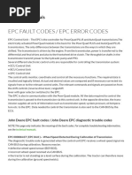 Yanmar Fault Codes List | PDF