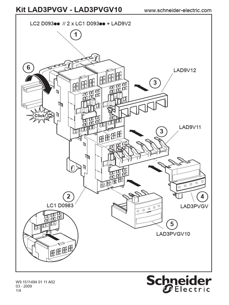 Schneider Electric LAD Kits Overview | PDF