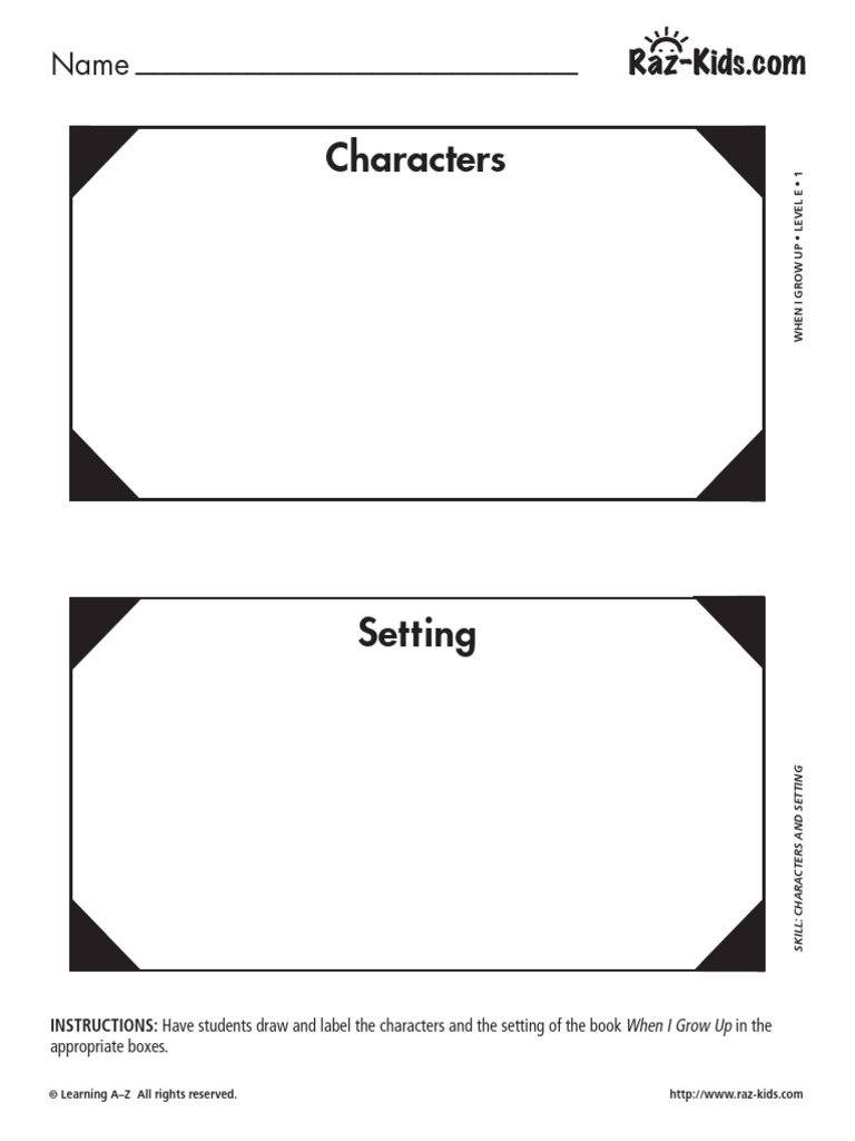 When I Grow Up Worksheet Activities | PDF