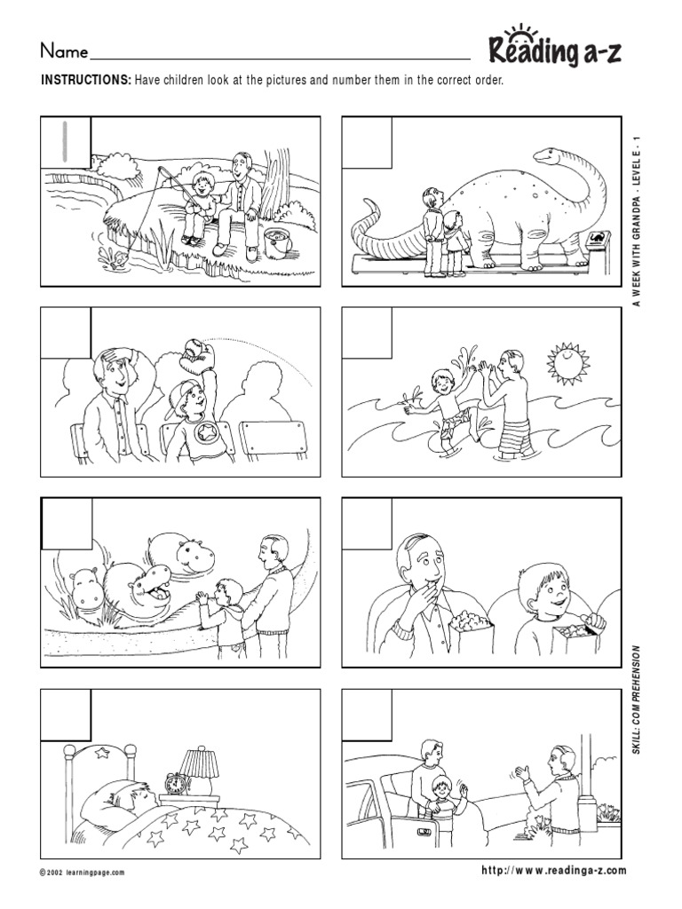 A Week With Grandpa - Worksheet | PDF | Human Communication | Learning