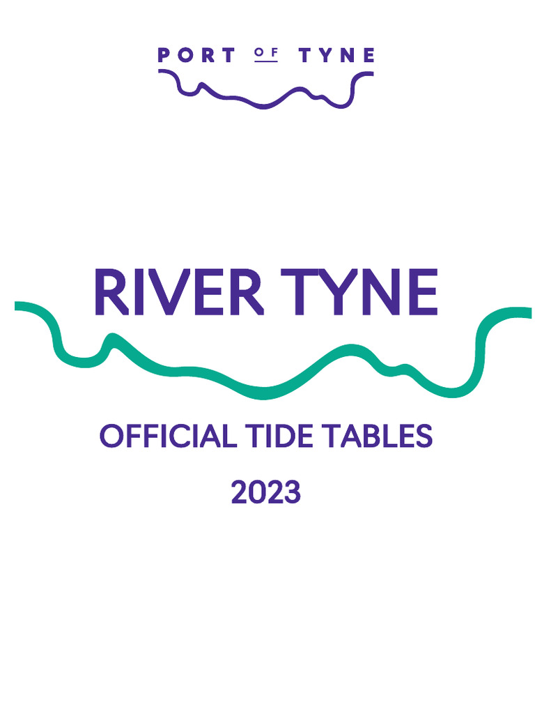 River Tyne Official Tide Tables | PDF | Shipping | Navigation