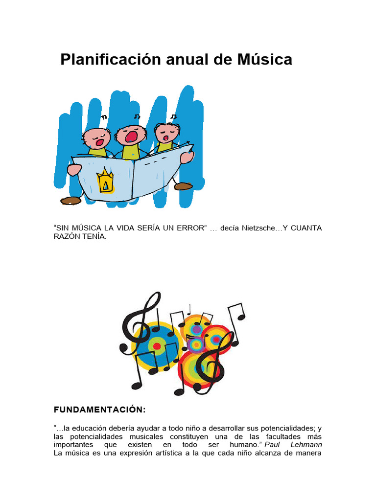Proyecto DE MÚSICA | PDF | Canciones | Ritmo
