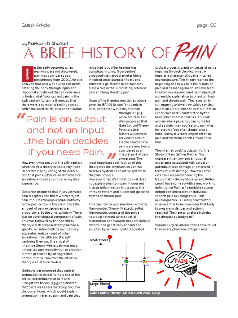 FINAL A Brief History of Pain | PDF