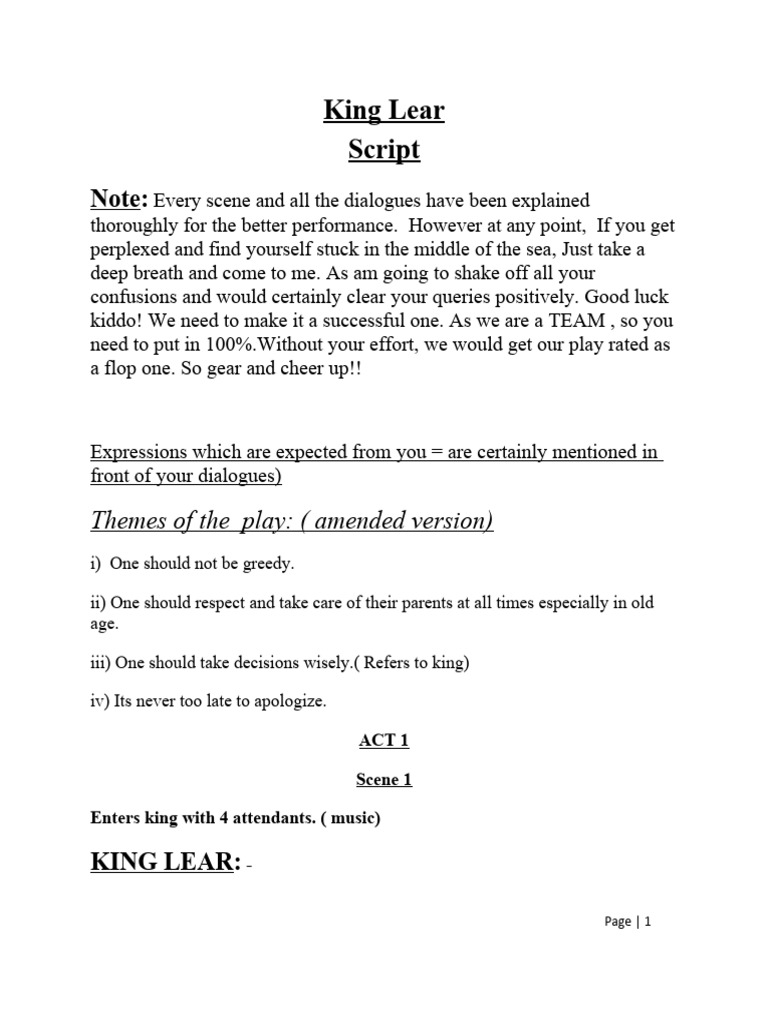 King Lear HM Versionnn | Download Free PDF | King Lear