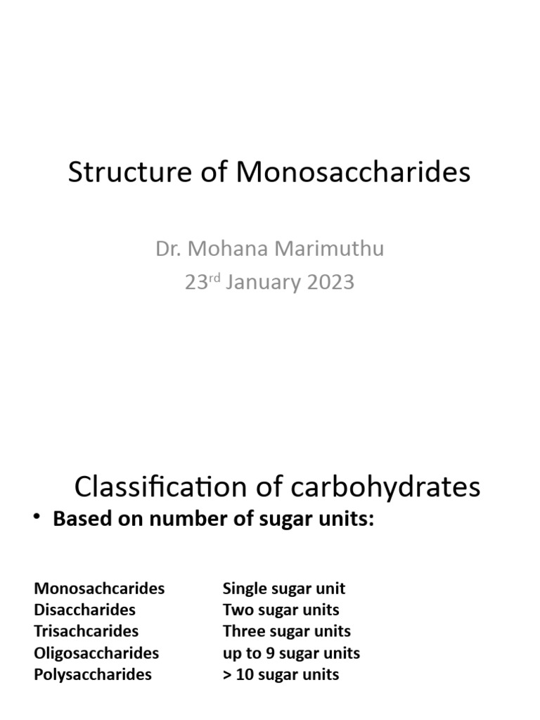 Lecture 2-Structure of Monosaccharides | PDF | Carbohydrates | Organic ... Lecture 2-Structure of Monosaccharides | PDF | Carbohydrates | Organic ...